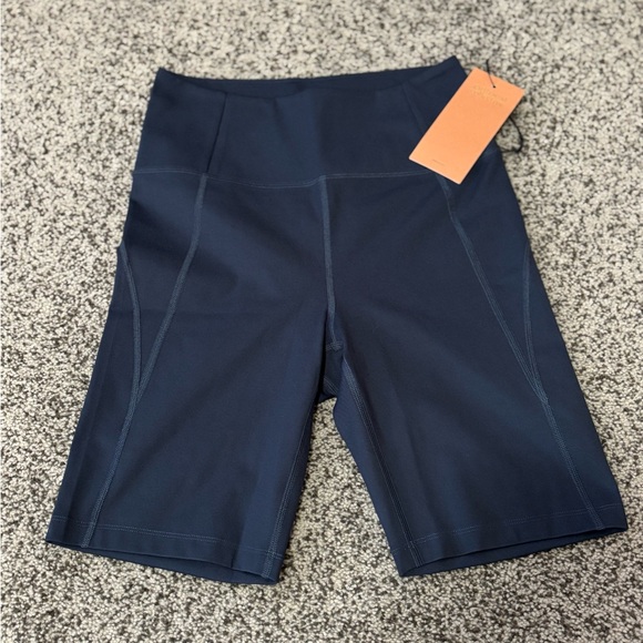 girlfriend collective | Shorts | Girlfriend Collective Deep Blue Bike ...